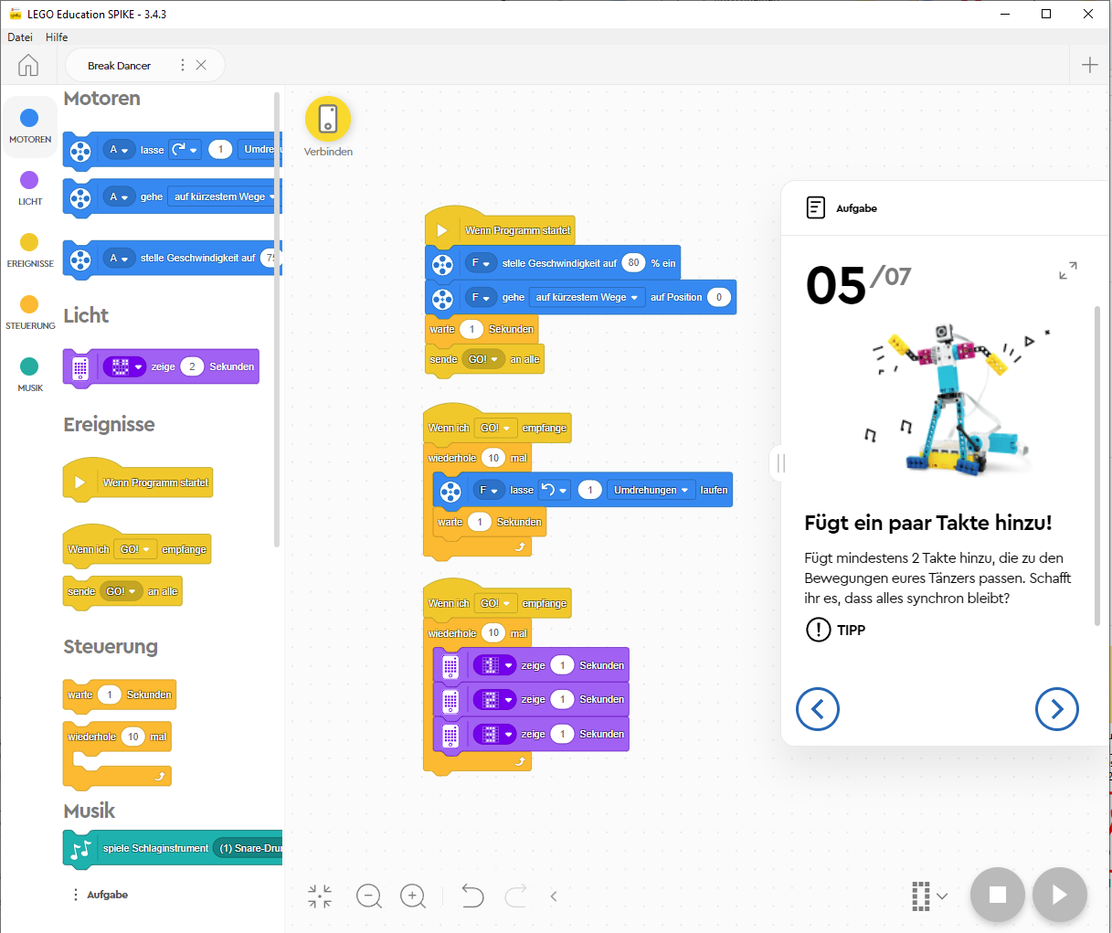 Programmieren mit LEGO Spike und Scratch - KreativWerkstatt Ried e.V.
